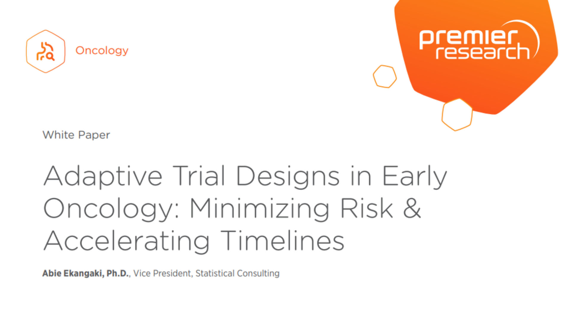 Adaptive Trial Designs in Early Oncology | Premier Research