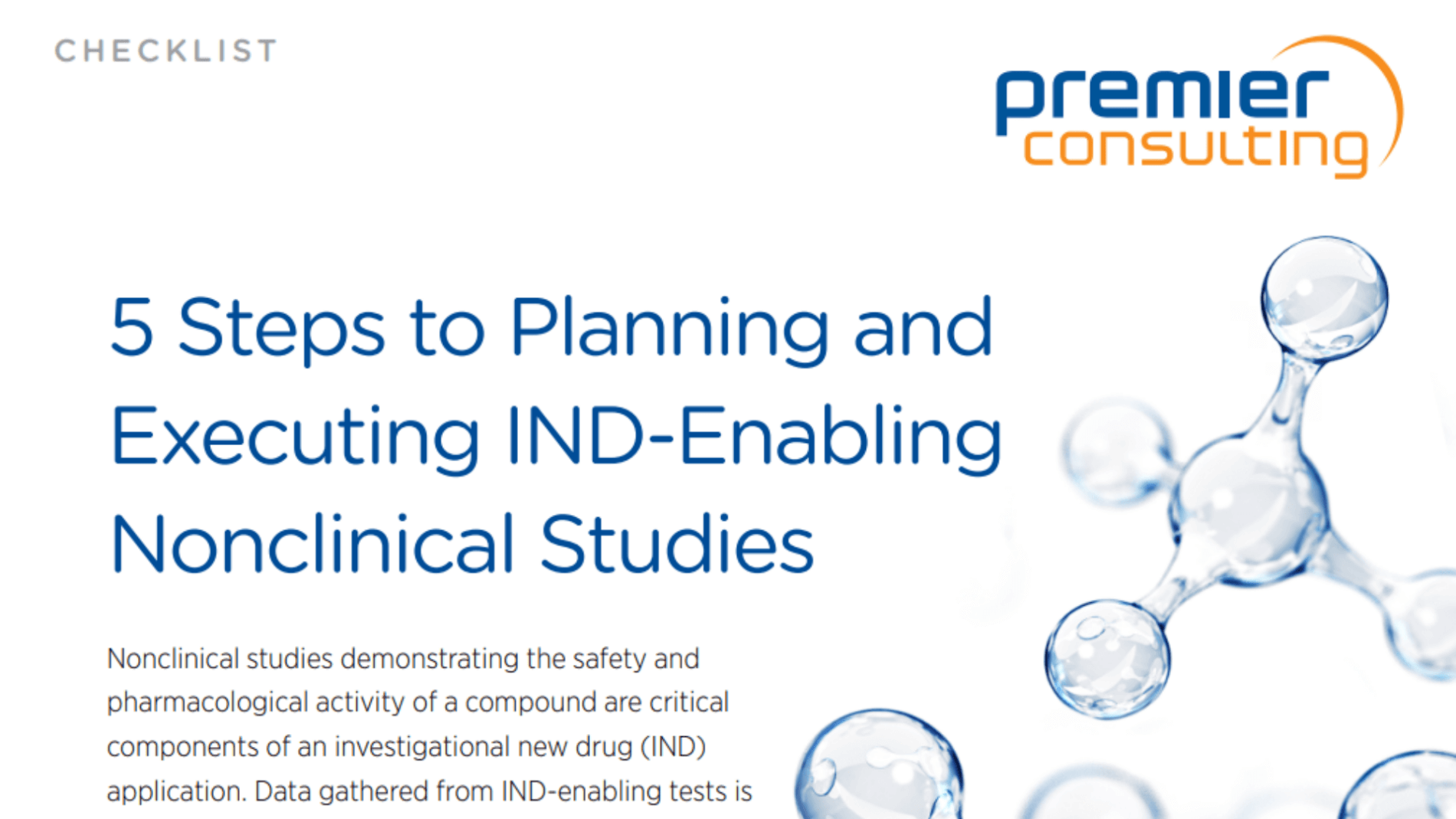 5 Steps to Planning and Executing IND-Enabling Nonclinical Studies ...
